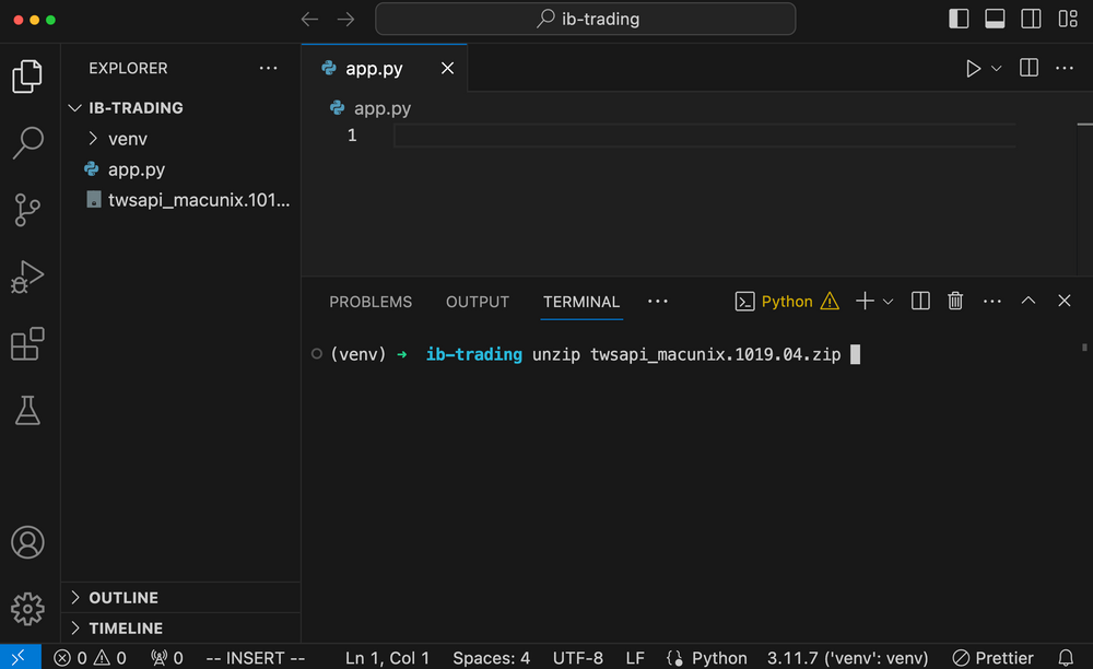 Interactive Brokers TWS API Tutorial (Python)