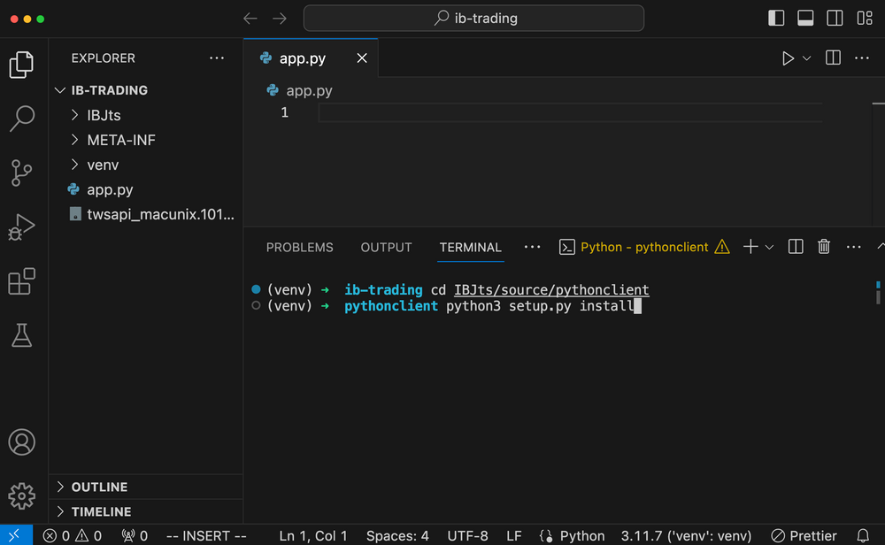 Interactive Brokers TWS API Tutorial (Python)