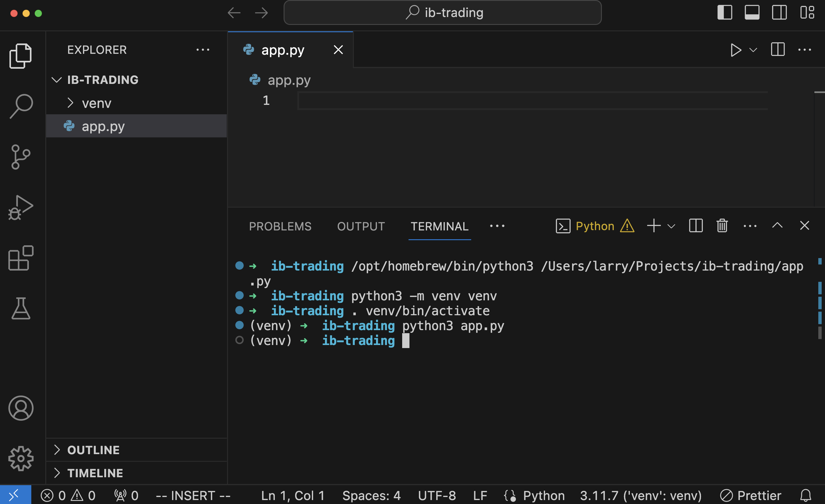 Interactive Brokers TWS API Tutorial (Python)