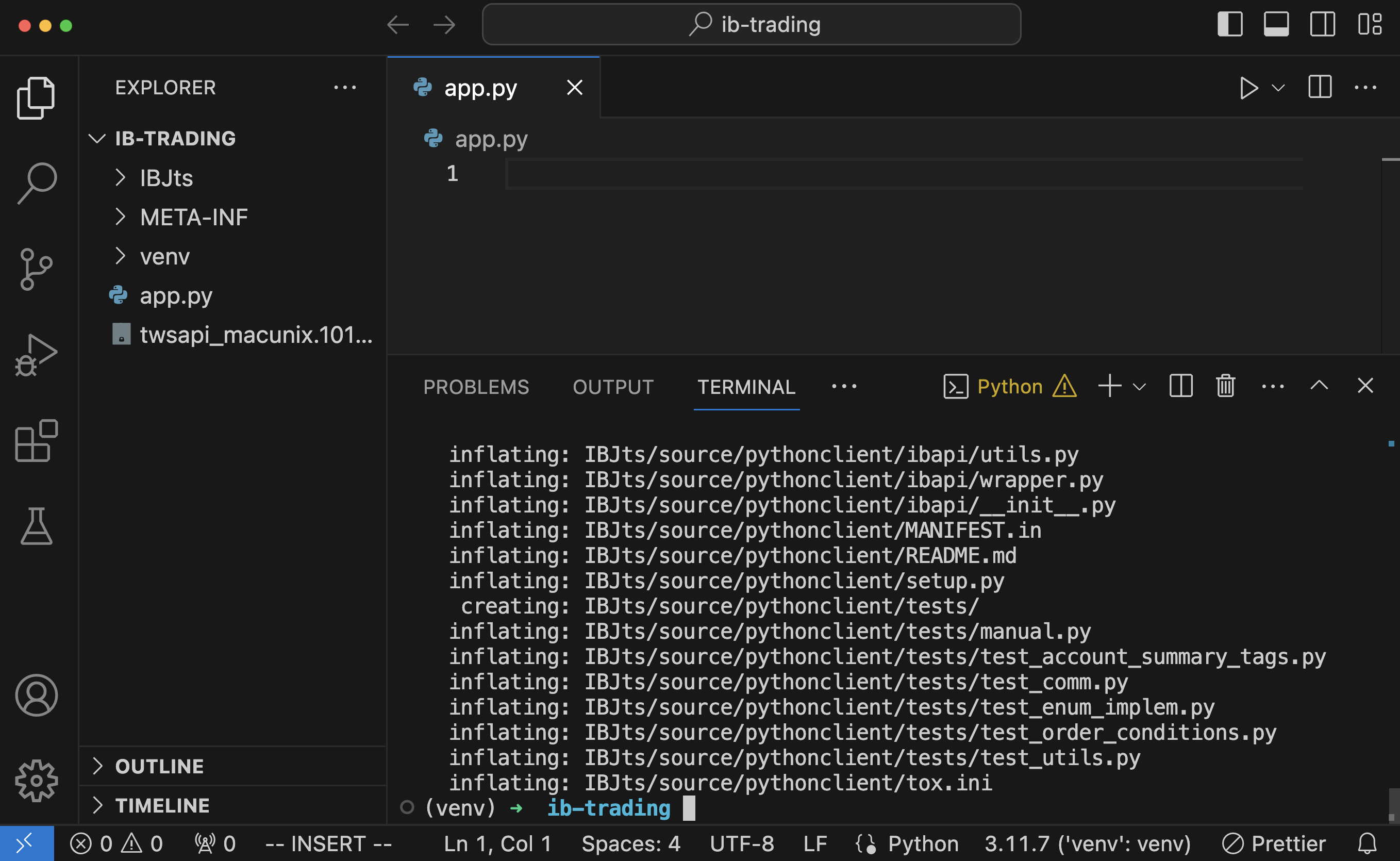 Interactive Brokers TWS API Tutorial (Python)