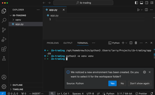 Interactive Brokers TWS API Tutorial (Python)